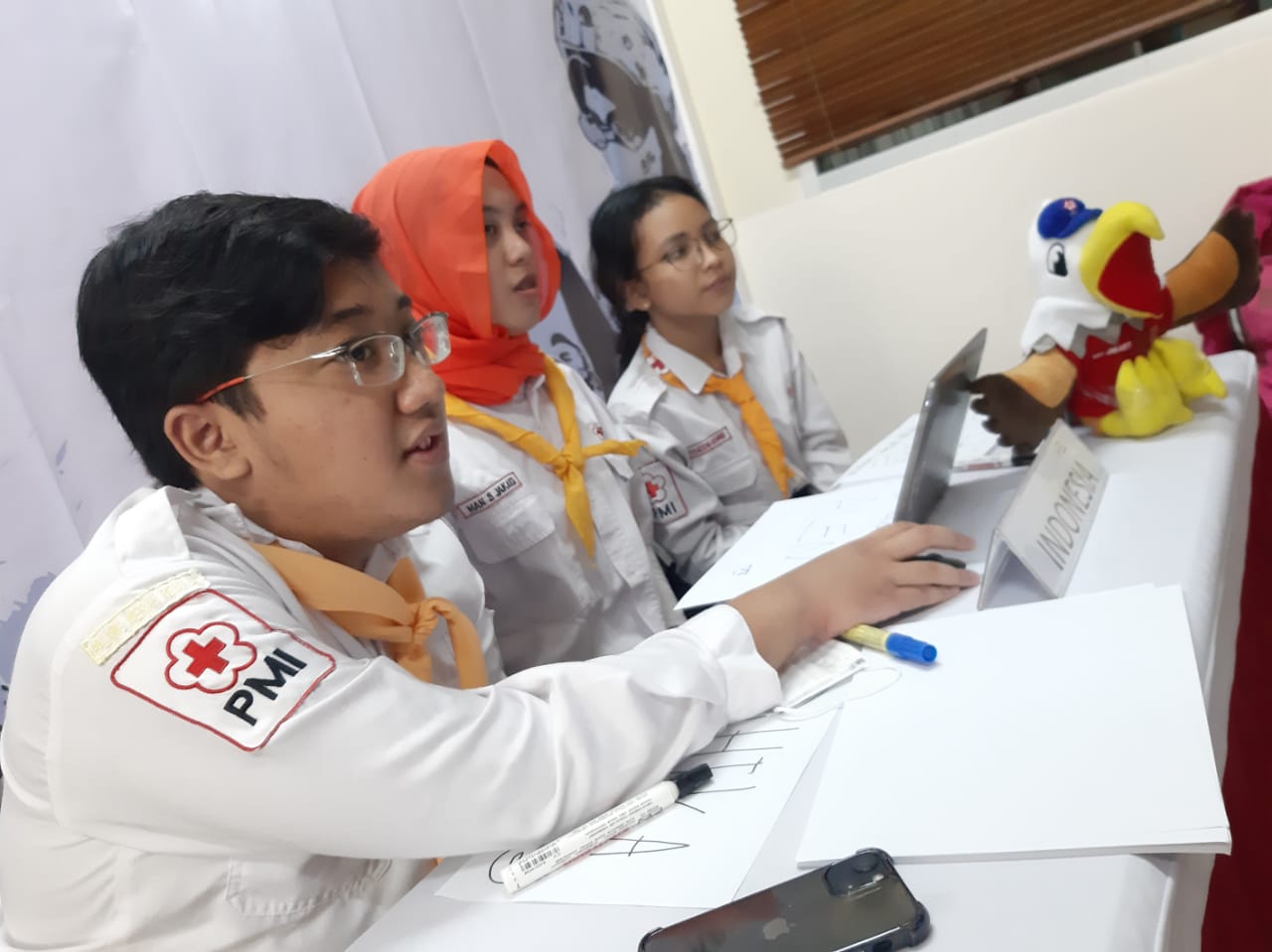 Anggota PMR PMI Provinsi DKI Jakarta mengikuti Pertukaran Pemuda ...